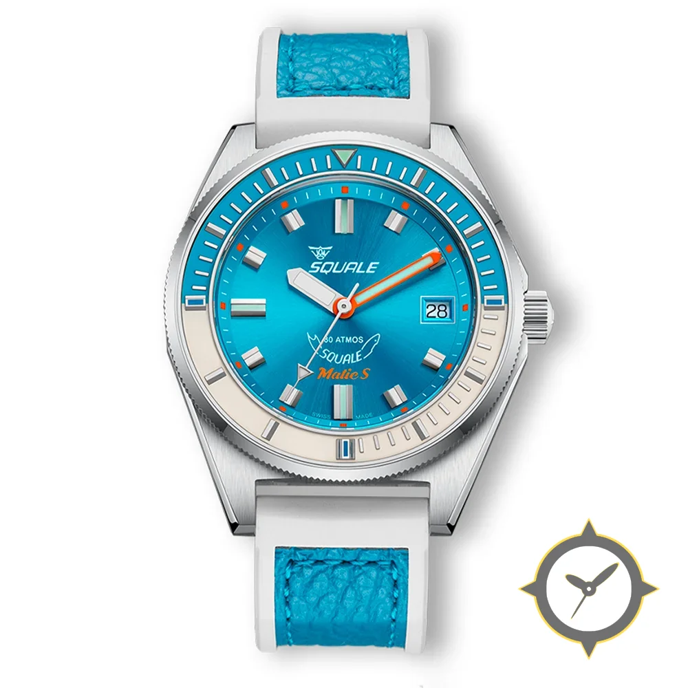 Squale Matic S Light Blue HydroLeather: Specs, Restock Alerts and Price ...